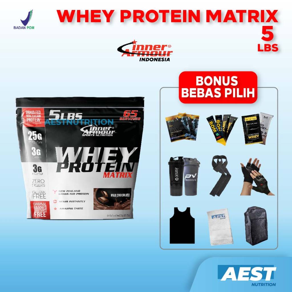 Jual Inner Armour Whey Protein Matrix 5 lbs Susu Protein | Shopee Indonesia