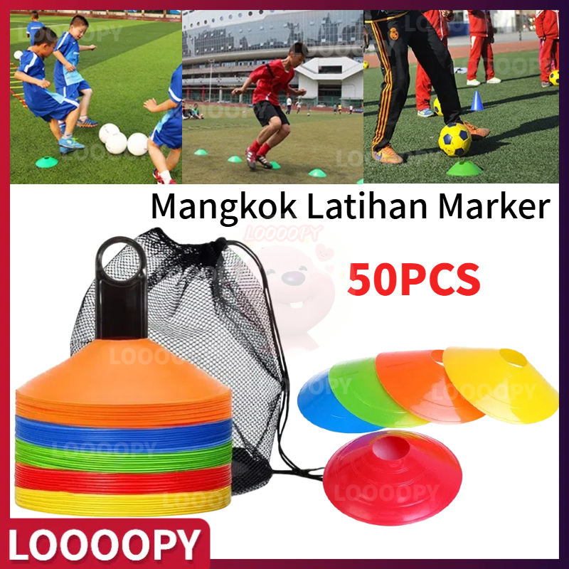 Jual Mangkok Latihan Marker 50pcs Sport Kerucut Futsal Sepak Bola ...