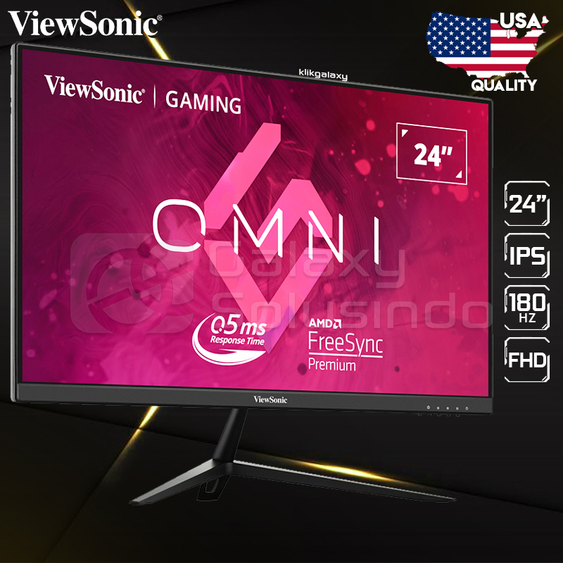 Jual ViewSonic VX2428 24 Inch IPS 180Hz 0.5ms FHD Gaming Monitor ...