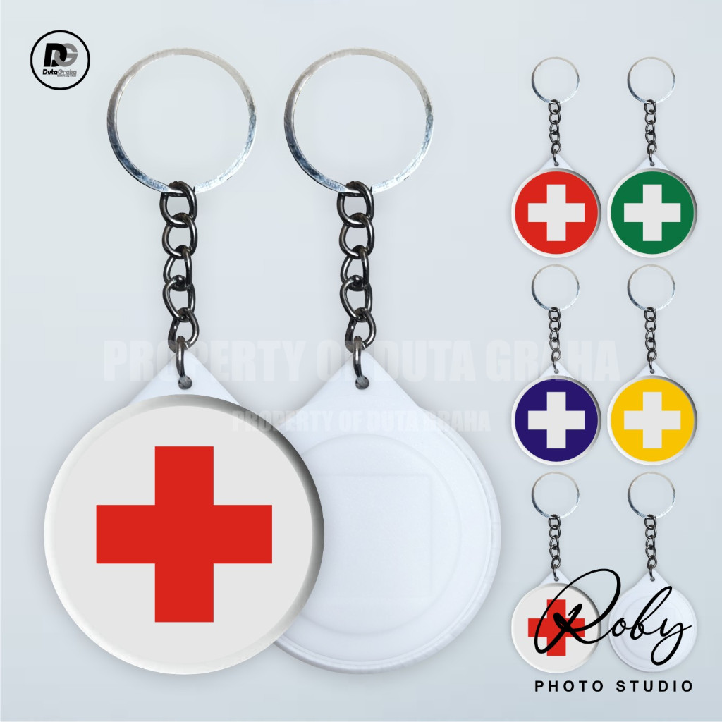 Jual [KEYRING PRESS] MEDIS P3K FIRST AID Gantungan Kunci Keychain ...