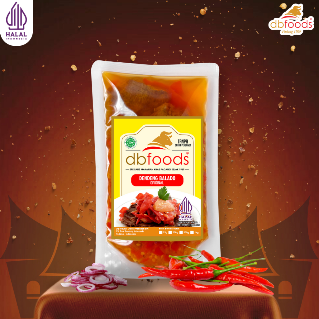 Jual DBFOODS Dendeng Balado Family Pack 250g Siap Makan Praktis Asli ...