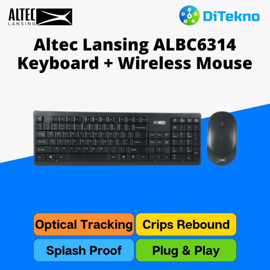 Jual Altec Lansing ALBC6314 Keyboard Mouse Wireless | Shopee Indonesia