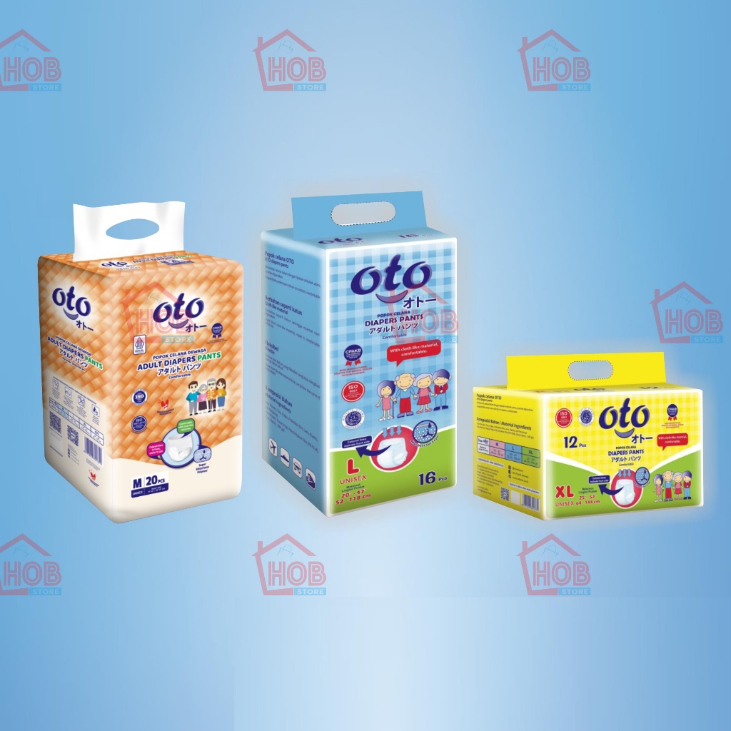 Jual OTO Adult Pants Diapers / Popok Dewasa model Celana uk 20 M / 16 L / 12 XL | Shopee Indonesia
