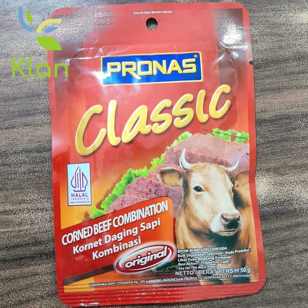 Jual PRONAS CORNED BEEF COMBINATION / KORNET DAGING SAPI ORIGINAL ...