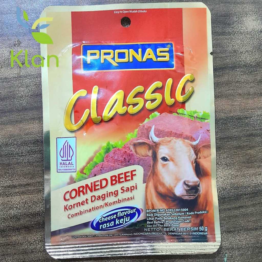 Jual PRONAS CORNED BEEF COMBINATION / KORNET DAGING SAPI RASA KEJU ...