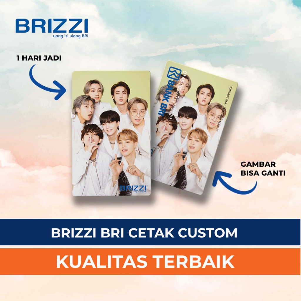 Jual Brizzi Card Emoney Cetak Custom Etoll | Shopee Indonesia