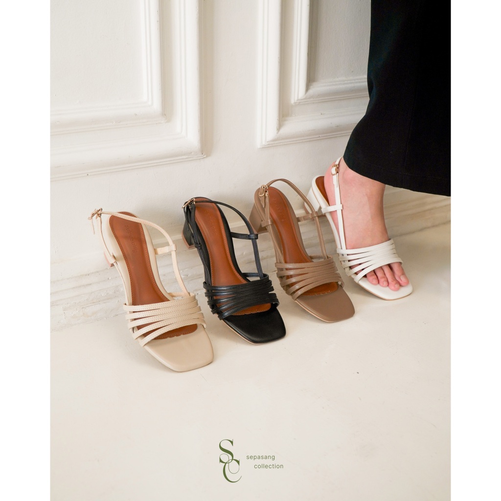 Jual SEPASANG COLLECTION Brenda Sandal Heels Wanita Hak 5 Cm | Shopee ...