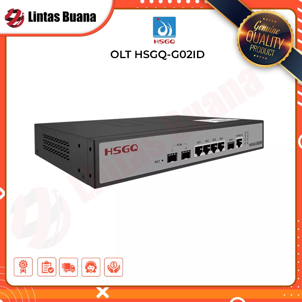 Jual OLT GPON HSGQ-G02ID 2 Port GPON OLT 10G Uplink AC+ 12V DC, Include Gpon Module C+++ 2 unit ...