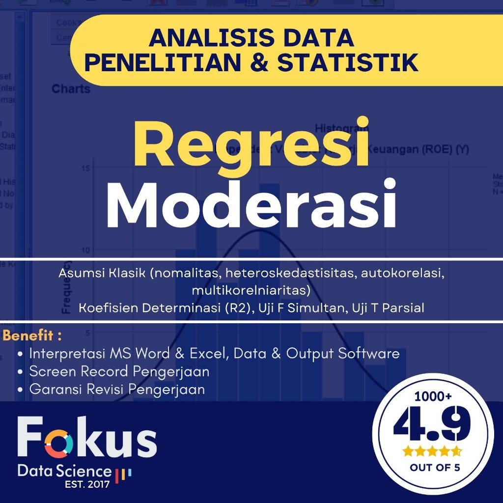 Jual Regresi Moderasi analisis data statistik penelitian dan interpretasi word, excel, screen ...