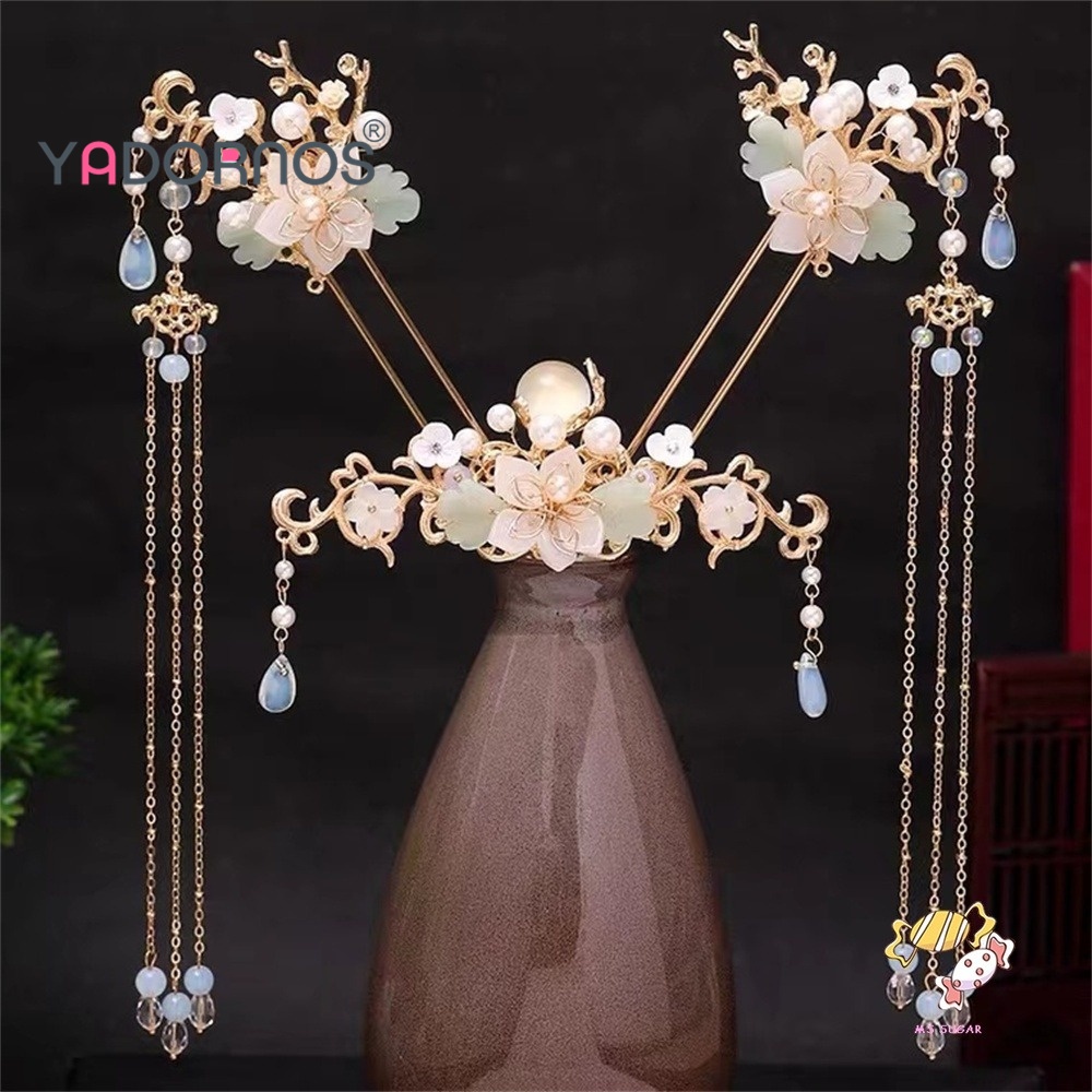 Jual YADORNOS Set Jepit Rambut Handmade Bentuk Bunga Hias Berlian ...