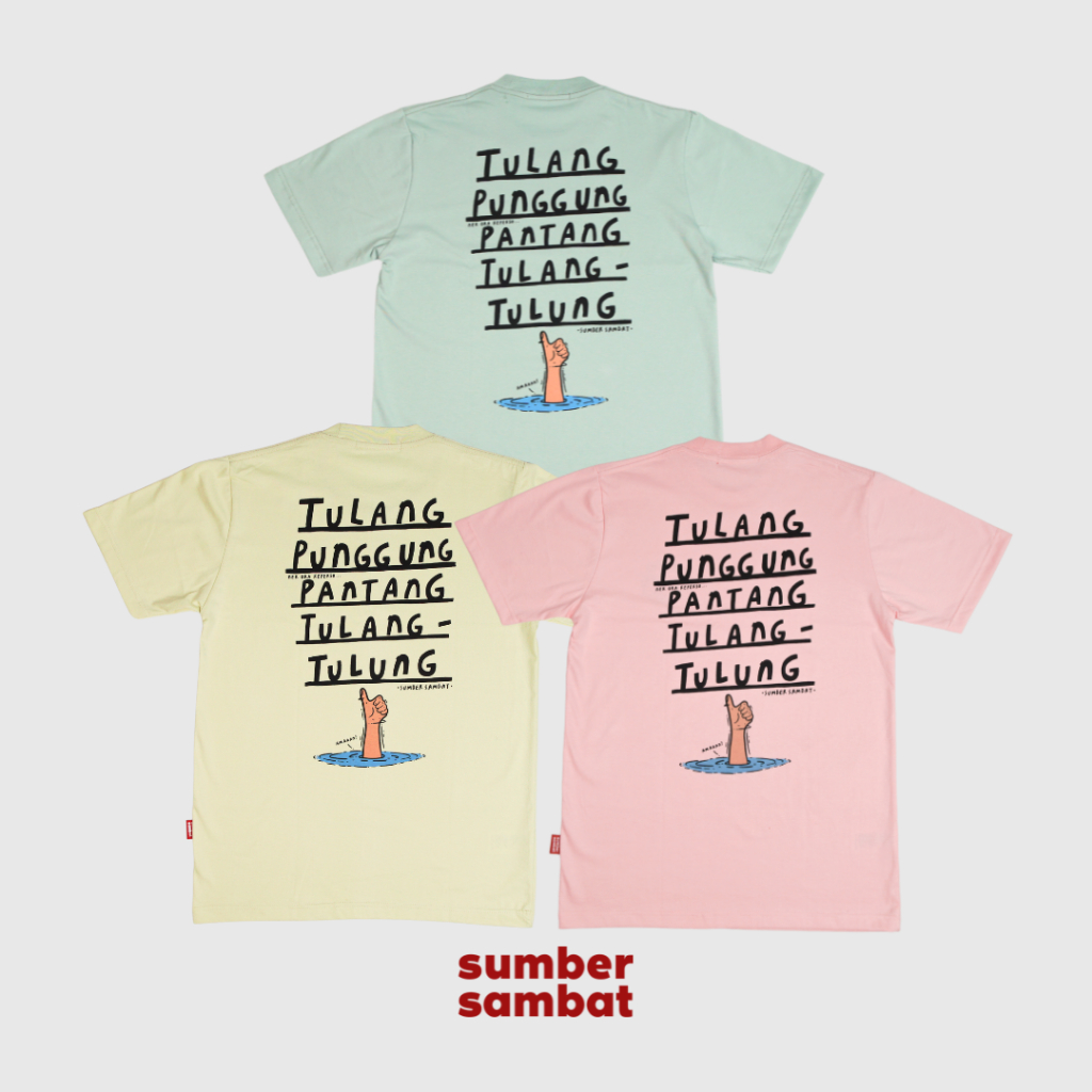 Jual Tshirt Sumber Sambat Tulang Punggung | Shopee Indonesia