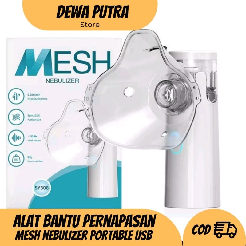 Jual Alat Bantu Pernapasan Mesh Nebulizer Portable Usb | Shopee Indonesia