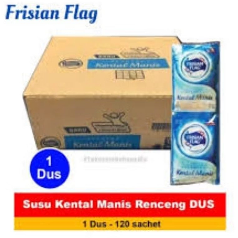 Jual SKM Frisian flag 120sachet/1 karton/susu kental manis sachet ...