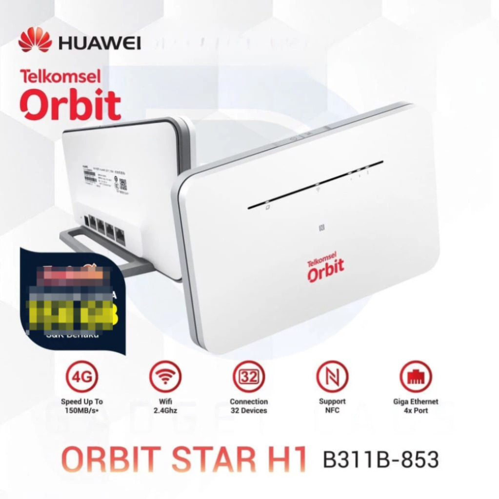 Jual MODEM Wifi Orbit Huawei B311B-853 Star H1 White | Shopee Indonesia