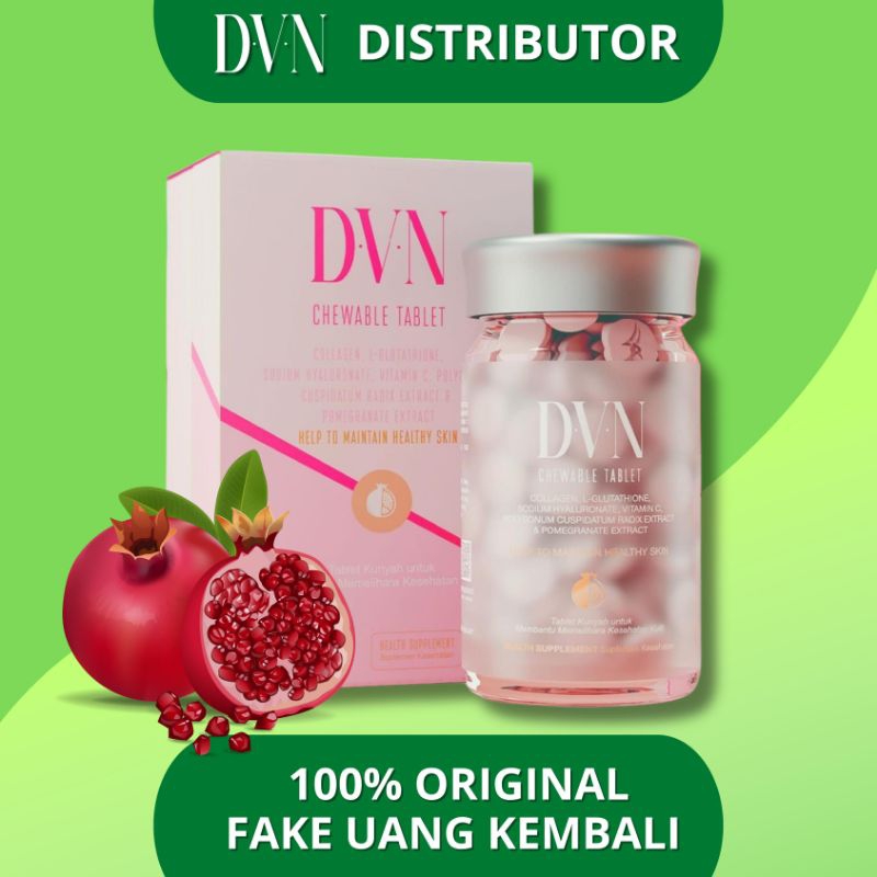 Jual DVN COLLAGEN TABLET KUNYAH ISI 60 BUTIR HALAL HOLOGRAM DISTRIBUTOR ...