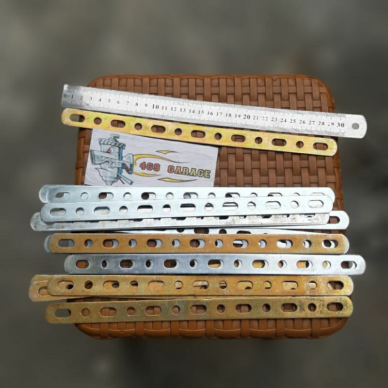 Jual Besi Plat Lubang Bolong" 30 Cm | Bracket Lubang Unniversal Murah ...