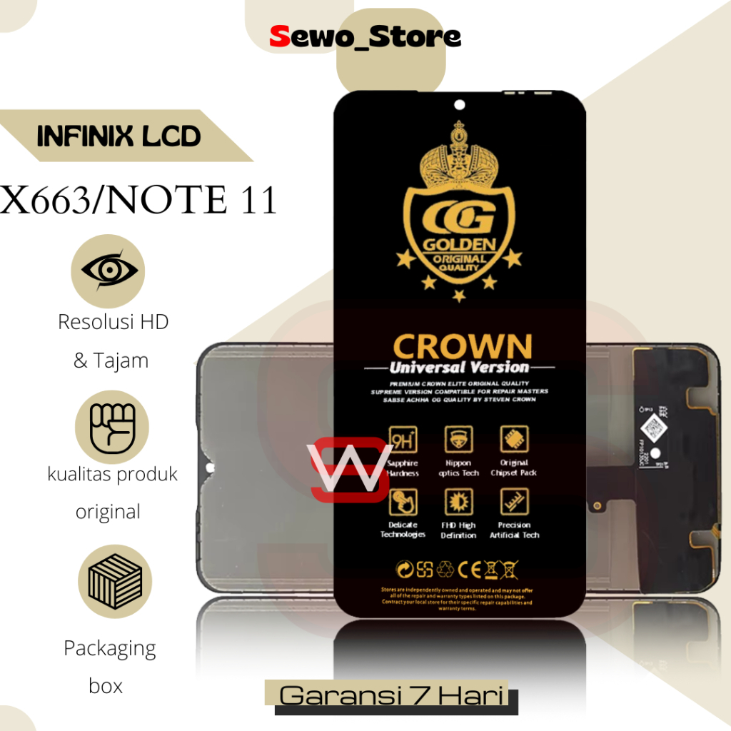 Jual LCD TOUCHSCREEN INFINIX NOTE 11 X663 / NOTE 12 X670 / NOTE 11 NFC ...