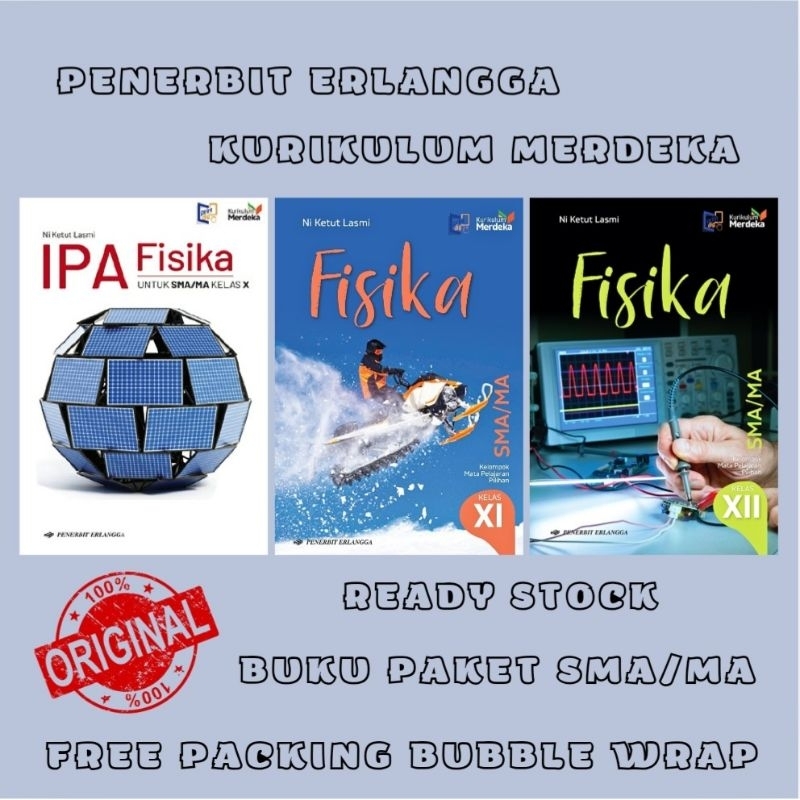 Jual Buku IPA Fisika Kelas 1 2 3 / 10 11 12 SMA Penerbit Erlangga Kurikulum Merdeka Km | Shopee ...