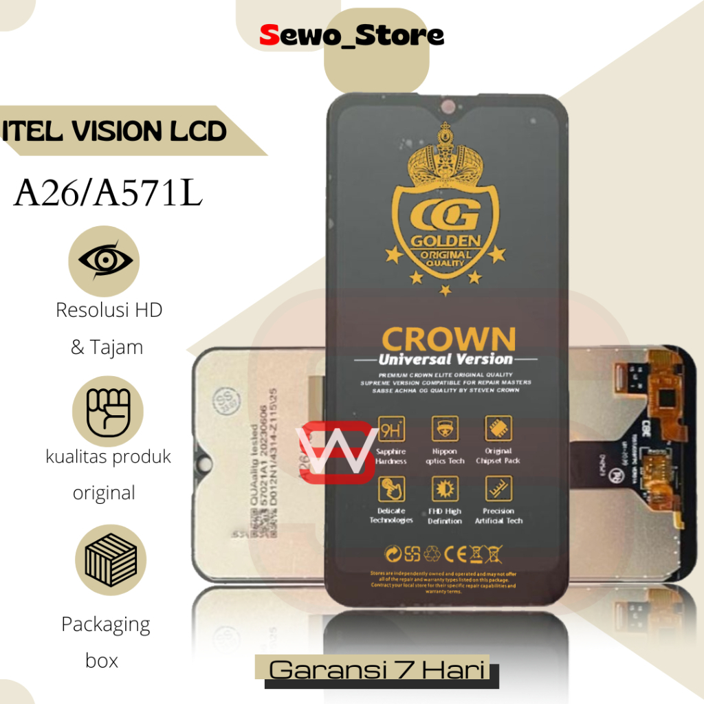 Jual LCD TOUCHSCREEN ITEL VISION A26 A571L ORIGINAL FULLSET COMPLETE TS ...