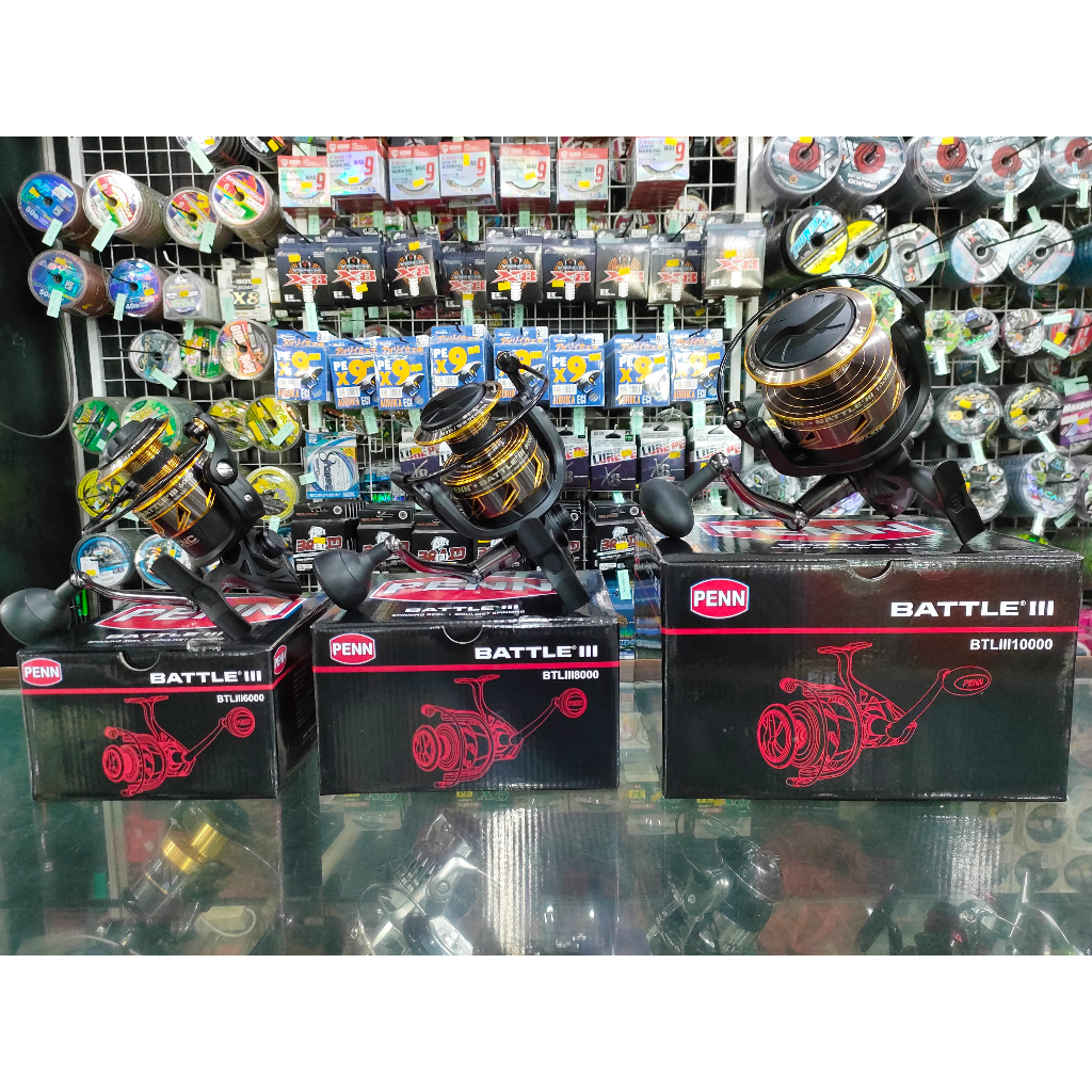Jual REEL PENN BATTLE III, REEL SPINNING PENN, BTL III 6000, 8000 ...
