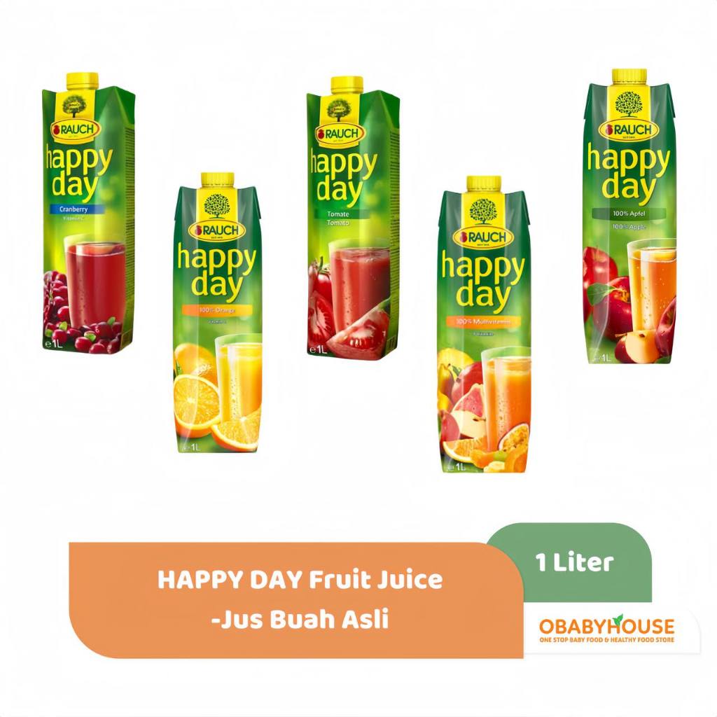 Jual HAPPY DAY Fruit Juice 1L - Jus Buah Asli | Shopee Indonesia