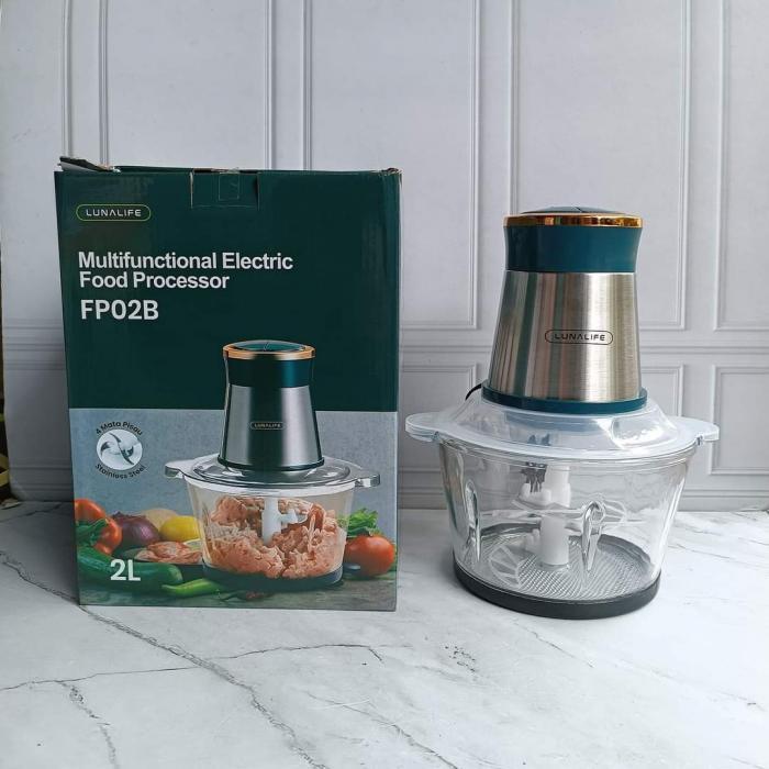 Jual blender Chopper kaca Lunalife FP02B blender kaca food Chopper kaca ...