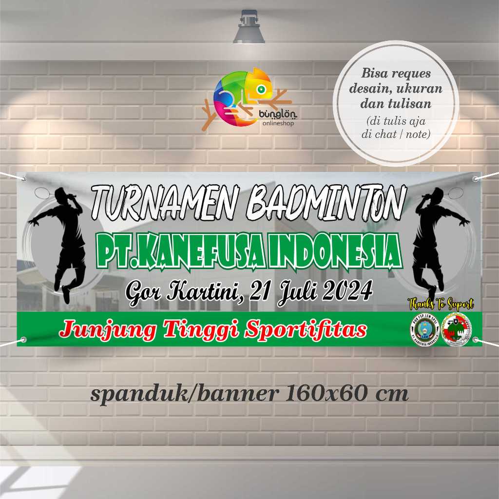 Jual Cetak Spanduk Banner Turnamen Badminton | Shopee Indonesia
