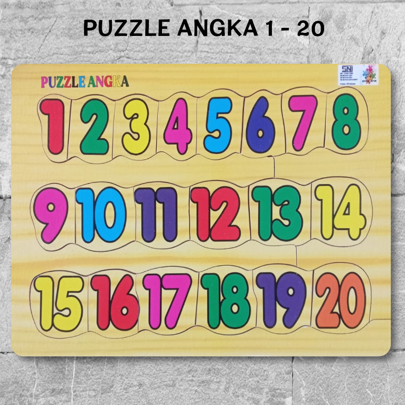 Jual Mainan Edukasi Puzzle Angka Bilangan Number Matematika Berhitung ...