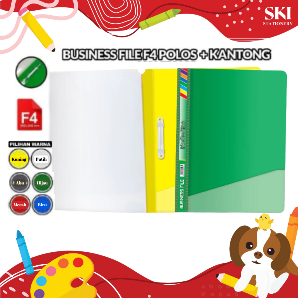 Jual Map Bisnis / Map Snel / Map Plastik FOLIO / Business File F4 ...
