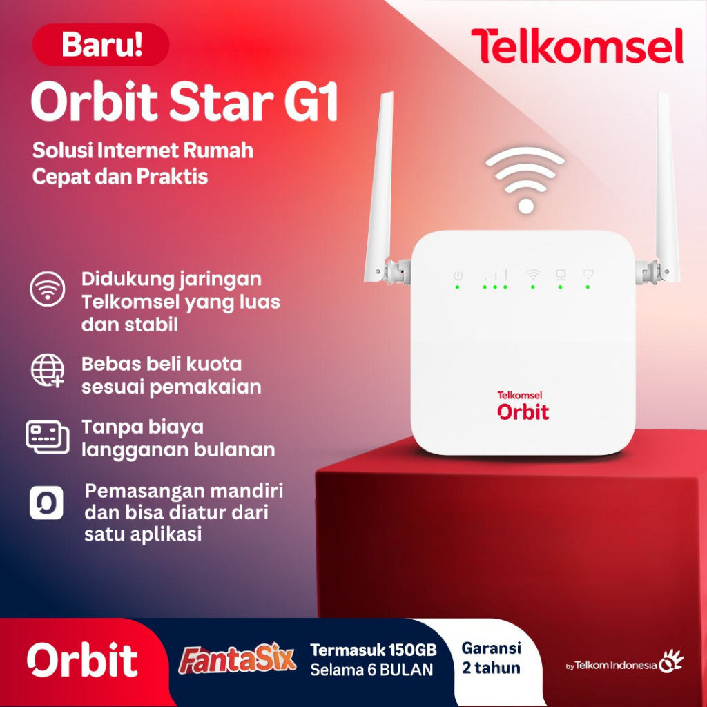 Jual Wifi Modem Orbit Star G1 Bonus 150GB Quota (32 Pengguna) 4G ...