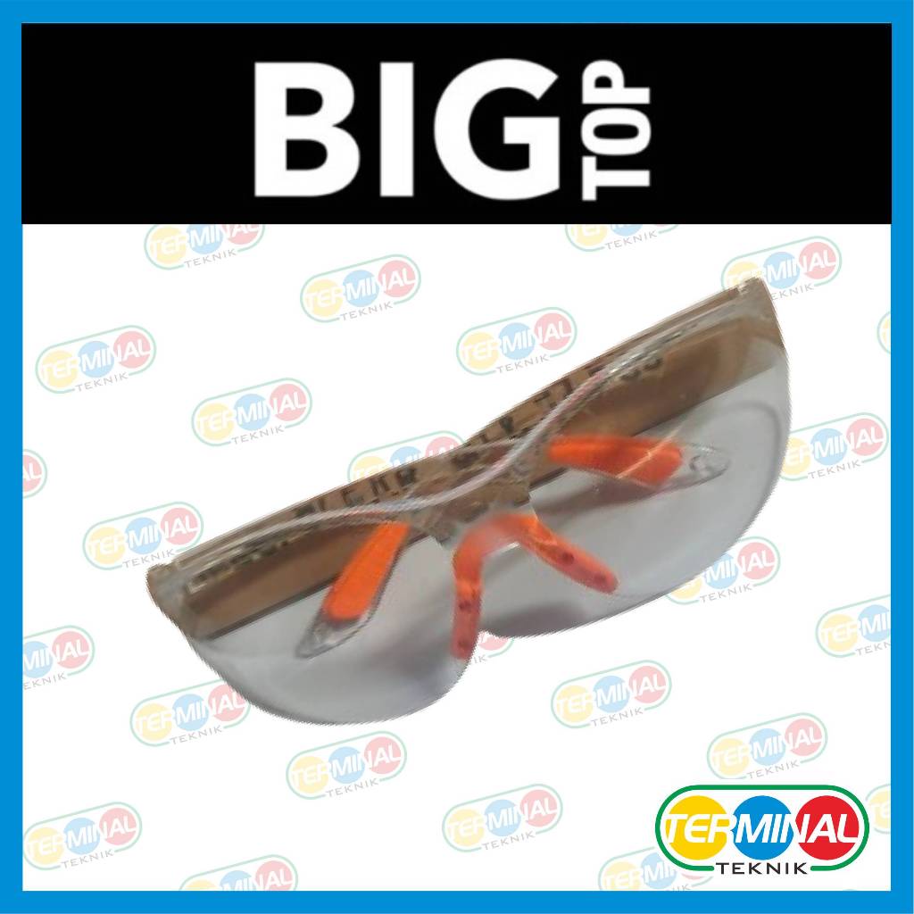 Jual BIG TOP Kaca Mata Kerja Bening / Safety Glasses (2100-005 ...