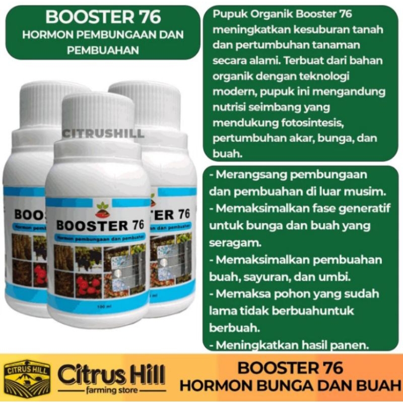 Jual Pupuk booster 76 organik pelebat dan pembesar buah 100 ml | Shopee Indonesia