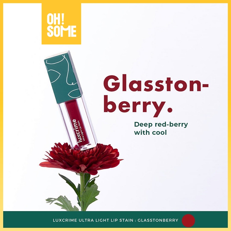 Jual OHSOME - Luxcrime Ultra Light Lip Stain - Glasstonberry 3.5ml ...
