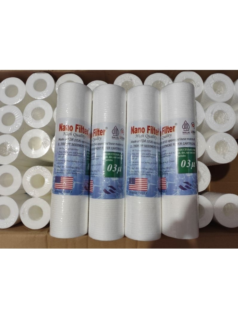 Jual Nano Filter RO 10"/Sediment Filter/Spon Filter 03 micron | Shopee ...