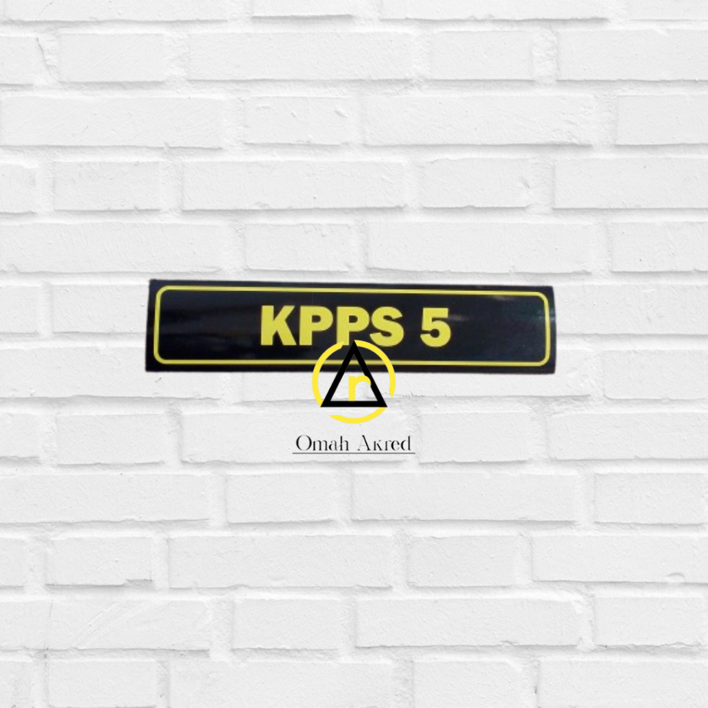 Jual Papan Nama Lipat Kertas KPPS 5 - Nama Meja Petugas KPPS 5 - TPS ...