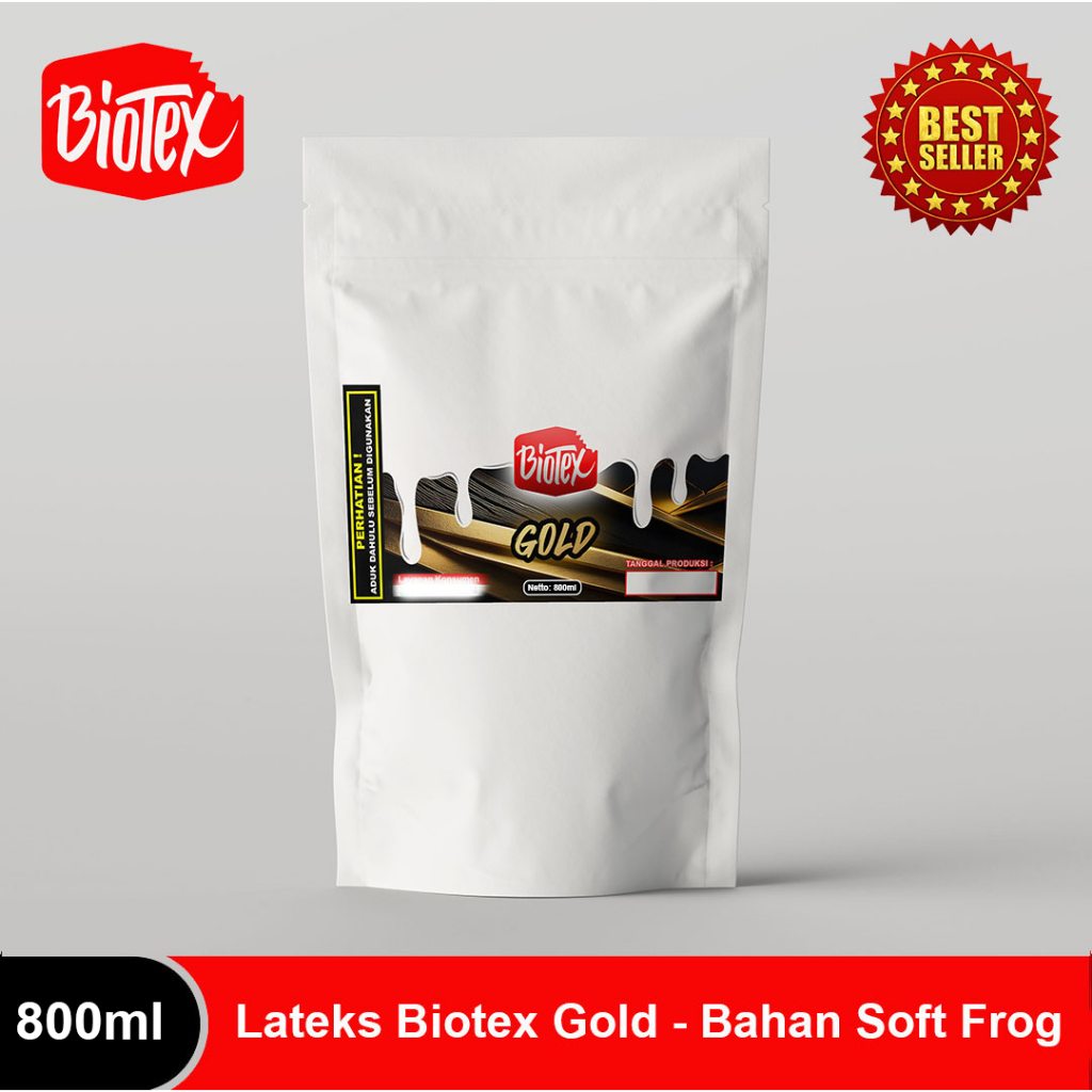 Jual Lateks BIOTEX GOLD Bahan Bikin Soft Frog 800 Ml | Shopee Indonesia