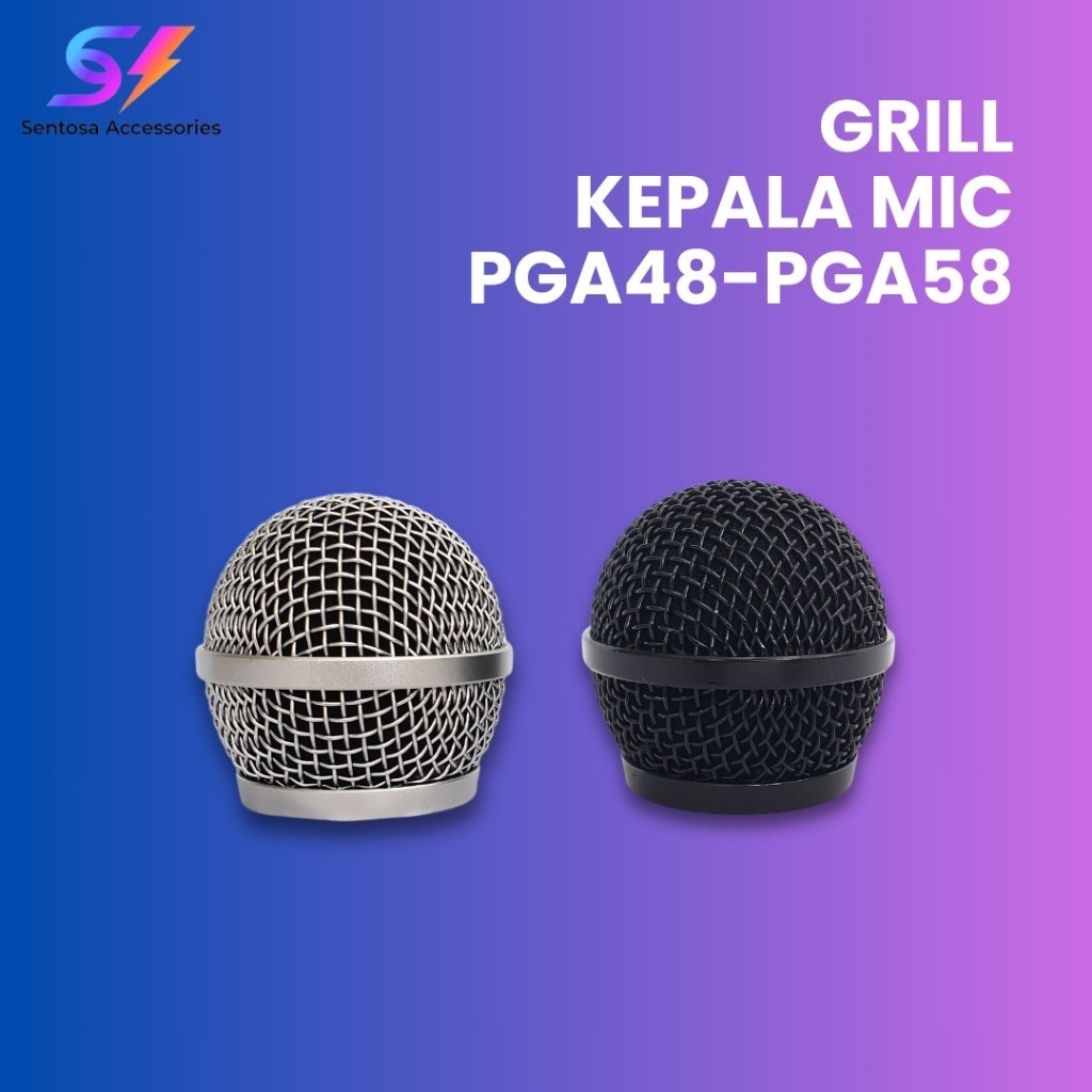 Jual Kepala Mic Shure PGA58 PGA48 Grill Microphone Shure PGA48 Grill ...