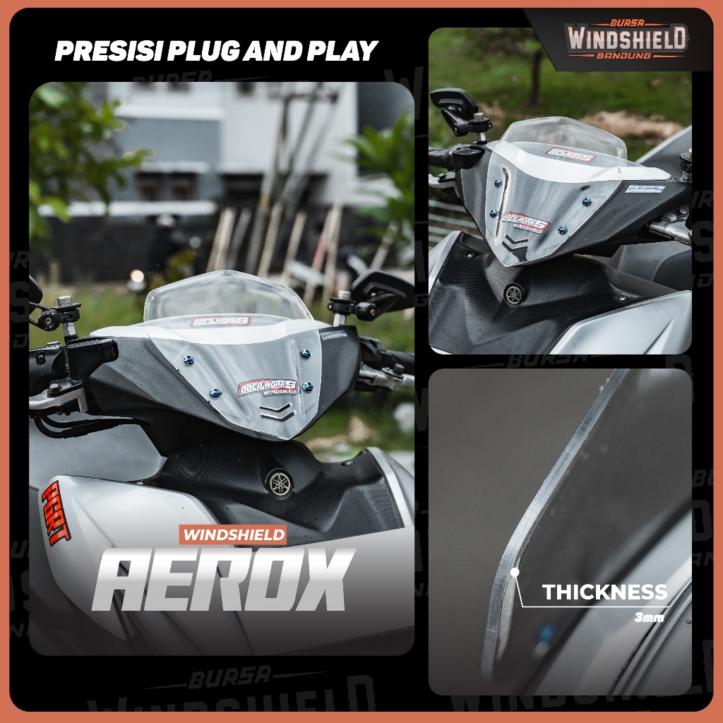 Jual Visor Windshield STANDAR VIPER Aerox New Old | Shopee Indonesia