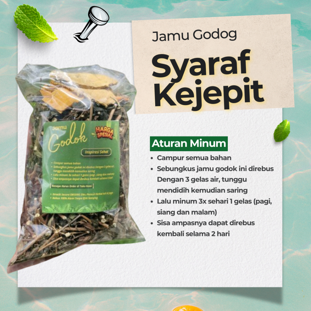 Jual jamu godok saraf kejepit jamu godok urat saraf jamu godok sakit ...