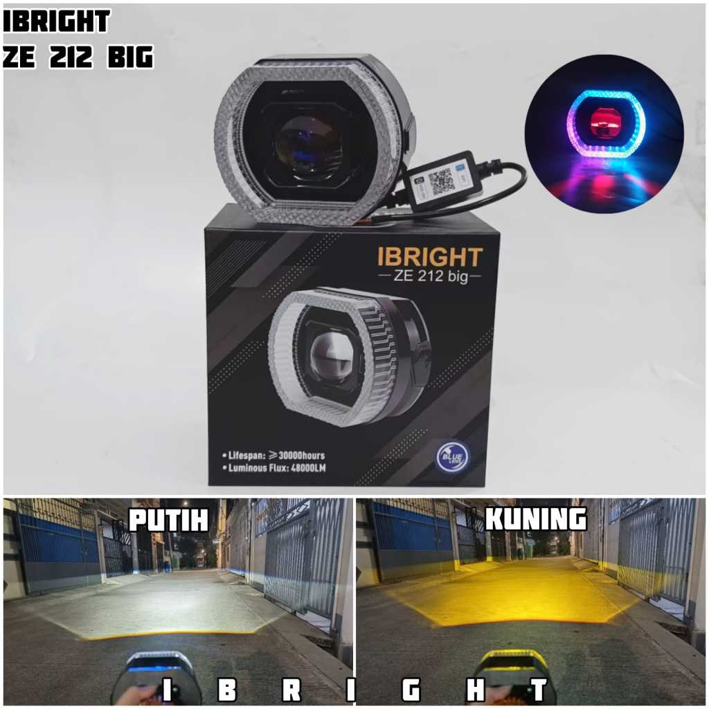 Jual IBRIGHT ZE 212 BIG APP - Projie Biled Crystal 4.5inc | Shopee ...
