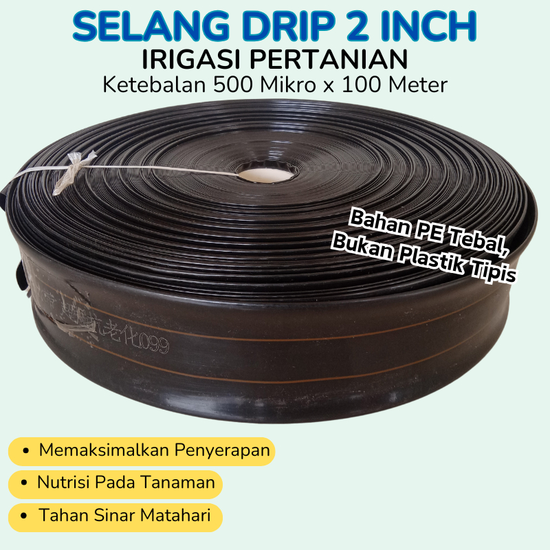 Jual Selang Drip Irigasi Pertanian Panjang 1000 Meter Lubang Pipa 2 ...