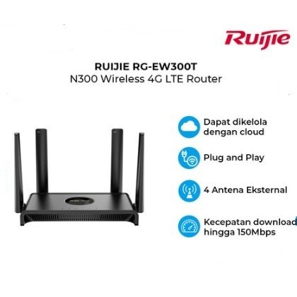 Jual Ruijie Reyee RG-EW300T 300 Mbps Wireless N 4G LTE Router WiFi ...