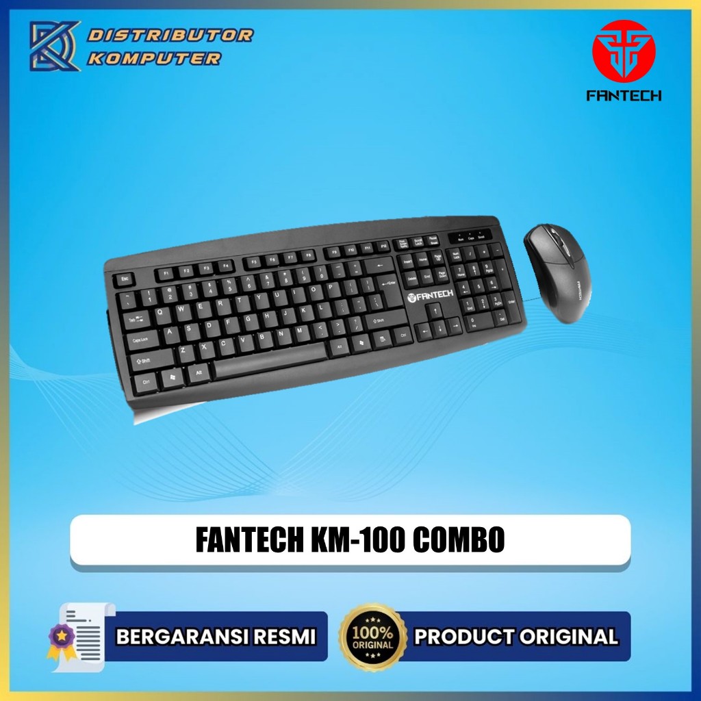 Jual FANTECH KEYBOARD MOUSE KM-100 COMBO | USB KEYBOARD + MOUSE ...