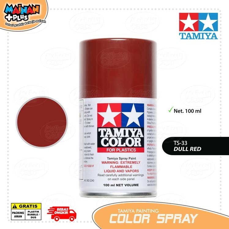 Jual TAMIYA COLOR SPRAY TS33 DULL RED Cat Gundam Gunpla Model Kit Paint ...
