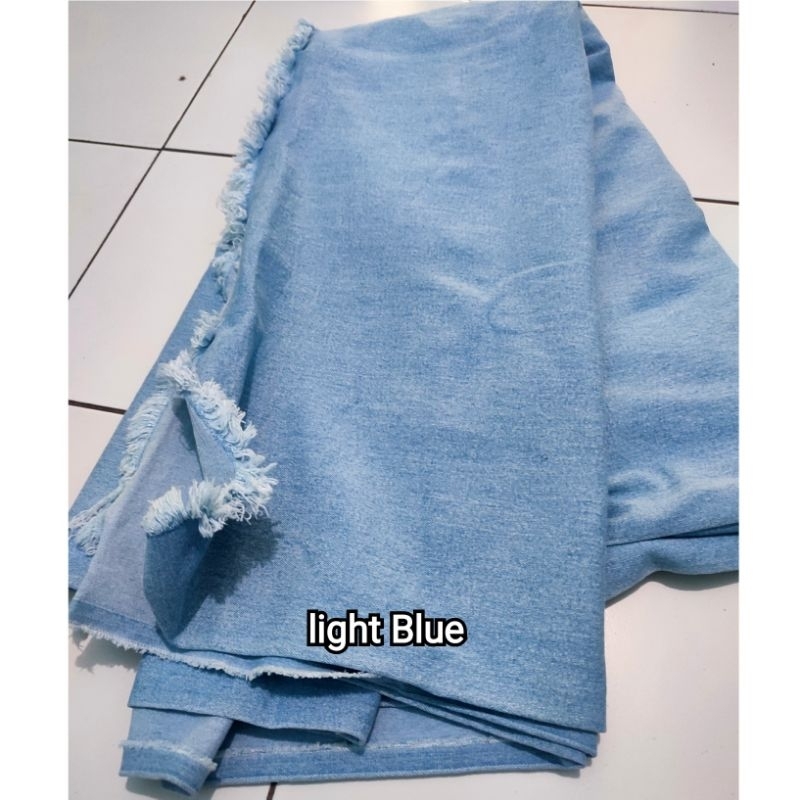 Jual Kain Bahan Celana jeans Denim stretch melar / Kain jeans Denim ...