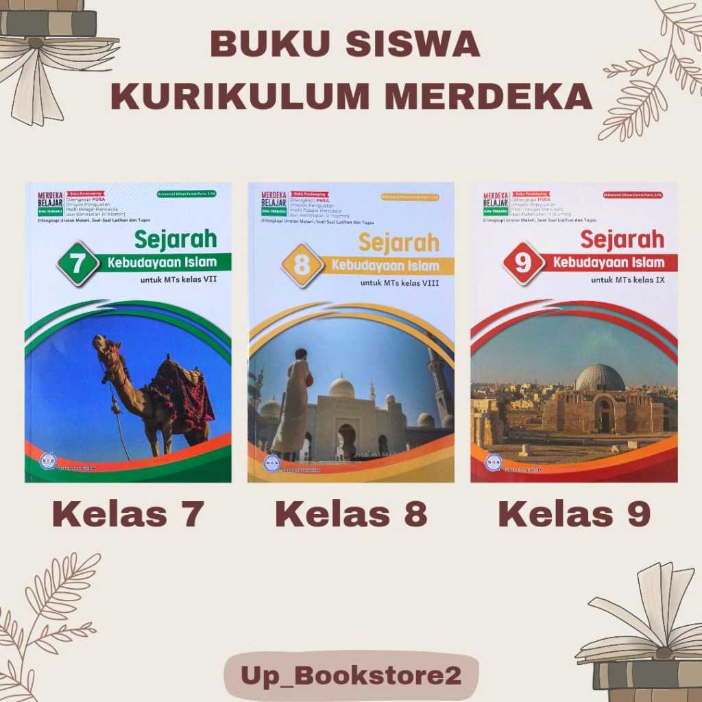 Jual BUKU SISWA SEJARAH KEBUDAYAAN ISLAM (SKI) KMA TERBARU 450 KELAS 7,8,9 KURIKULUM PENGGERAK ...