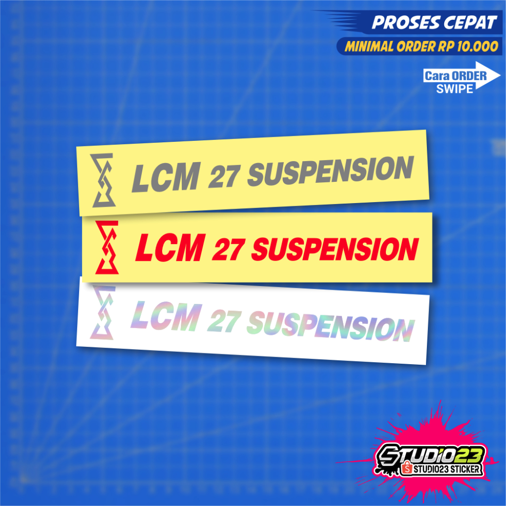 Jual Stiker LCM 27 Suspension Shock Cutting Stiker | Shopee Indonesia