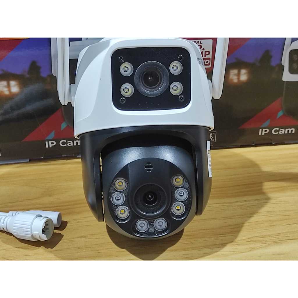 Jual IP Camera Proview Smart Outdoor PTZ Dual Lensa 3MP+3MP Kamera CCTV ...