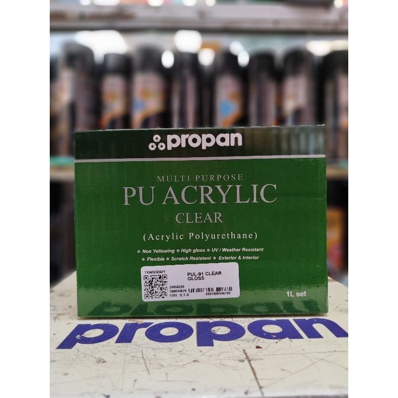 Jual Propan pu Acrylic-Pul 91 clear gloss-1ltrset- | Shopee Indonesia