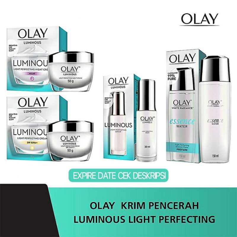 Jual Olay White Radiance Light Perfecting Day Cream Spf 24 - Night ...